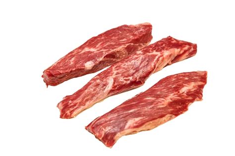 Premium Photo Steak Bottom Sirloin Flap Meat Bavet Of Marbled Beef On