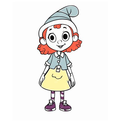 Premium Vector Ginger Haired Girl