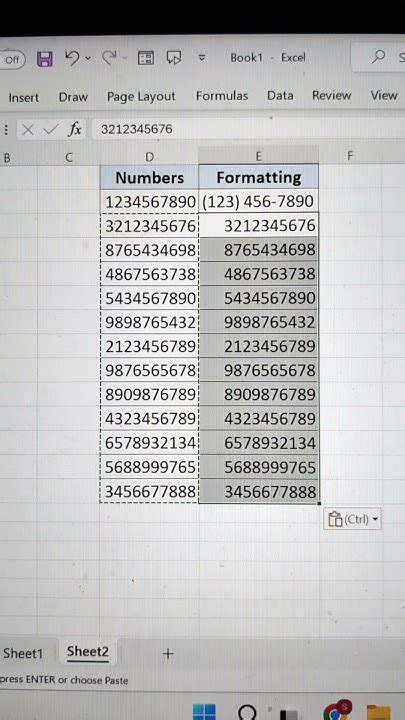 excel trick ‼️ format numbers using custom formatting 🔥 shorts