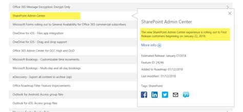 SharePoint Technical Notes SharePoint Online の新しい管理センター