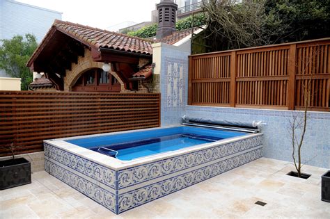 The Compact Efficient Endless Pool Fits Easily Into Most Any Corner Ornate Tile And The