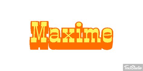 Maxime Name Animated  Logo Designs