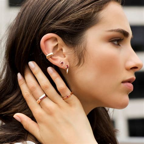 Pin By Ashlee Ann On Ear Bling Bracelet Set Ruby Earrings