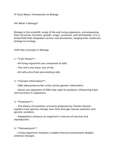 Biology Class Notes 1098298273 Pdf Biology Life