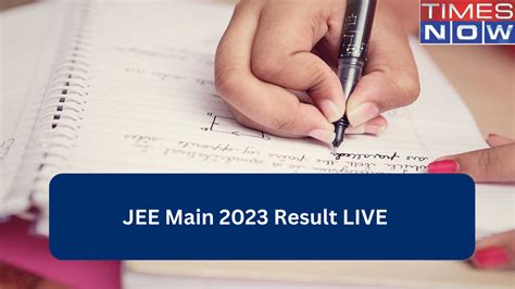 JEE Main 2023 Session 2 Result To Be Declared Soon Times Now