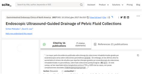 Endoscopic Ultrasound Guided Drainage Of Pelvic Fluid Collections