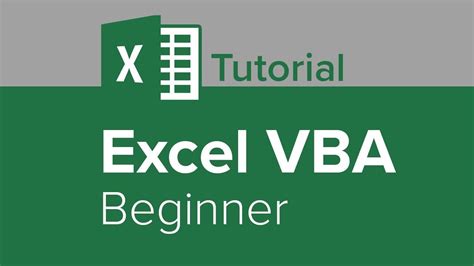 Excel Vba Beginner Tutorial Artofit