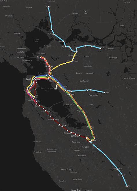 So I Made A New Bart Map Except That Its Much More Reasonable R Bart