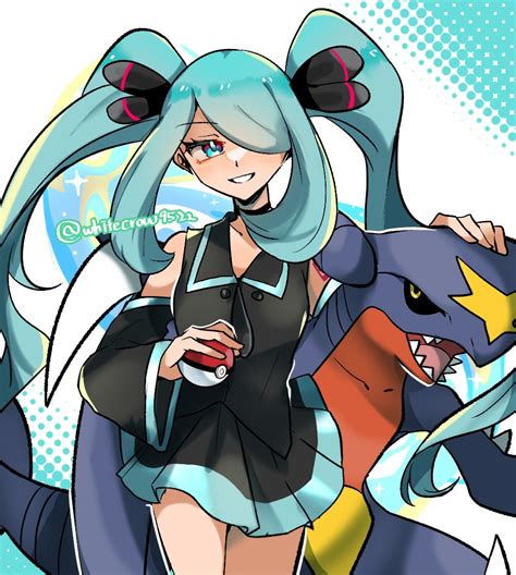 Whitecrow9522 Garchomp Hatsune Miku Nintendo Pokemon Project