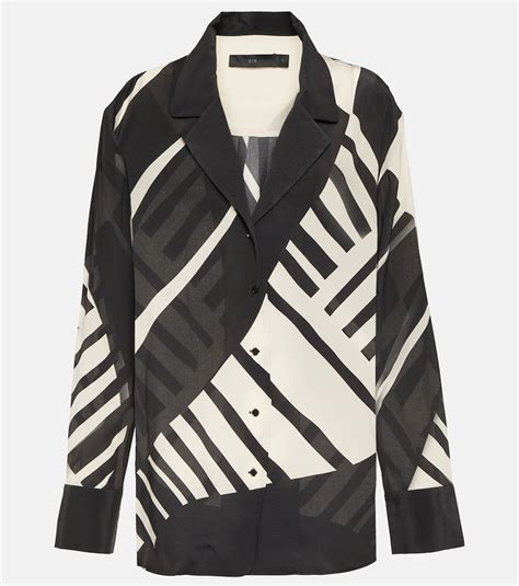 Printed Silk Shirt In Multicoloured Sir Mytheresa