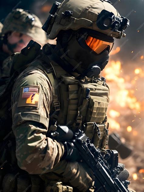 Premium Ai Image Special Forces Furistic Soldier