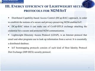 An Energy Efficiency Analysis Of Lightweight Security Protocols PPTX Internet Of Things