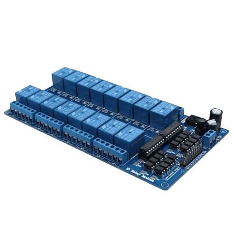 Módulo Relé 5V 16 Canais Baú da Eletrônica Baú da Eletrônica Componentes Eletrônicos