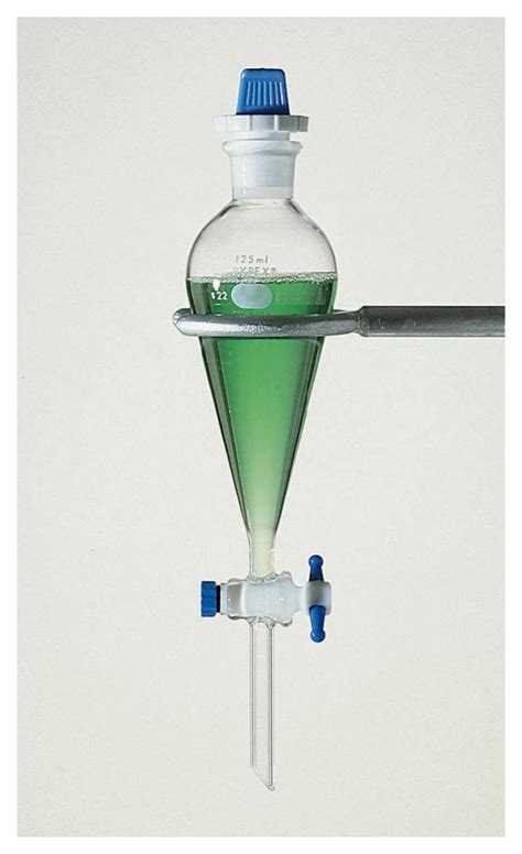 Corning Pyrex Pear Shaped Squibb Separatory Funnel With Ptfe Product