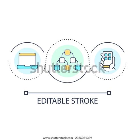 Visual Hierarchy Ux Loop Concept Icon Stock Vector Royalty Free