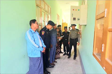 သာပေါင်းမြို့နယ်တွင် တက္ကသိုလ်ဝင်စာမေးပွဲကျင်းပဖြေဆိုမည့် စာစစ်ဌာနများ မီးဘေးအန္တရာယ်လုံခြုံမှုရ