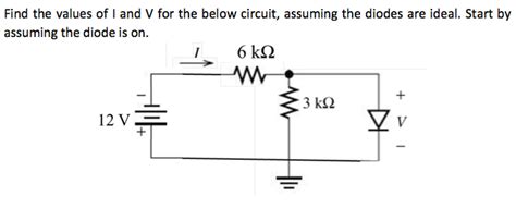 Solved Find The Values Of I And V For The Below Circuit Chegg
