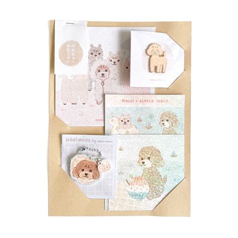 Mochi X Alpaca Series Handmade Stationery And Creative Packaging