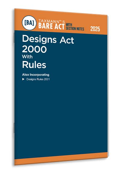 Designs Act With Rules Bare Act With Section Notes Act No 16 Of 2000