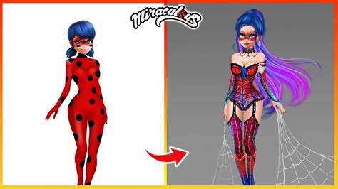 Lady Bug Glow Up Into Spider Girl Heyteam Youtube