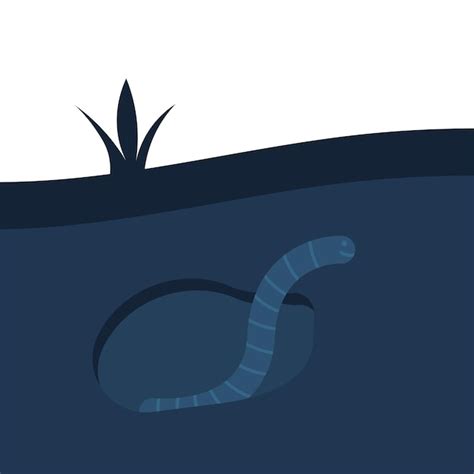Premium Vector Worm Cartoon Vector Illustration