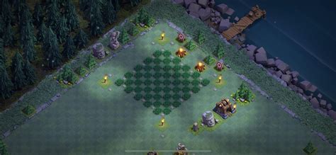 My Chess Board Built With Grass In Builder Base Rclashofclans