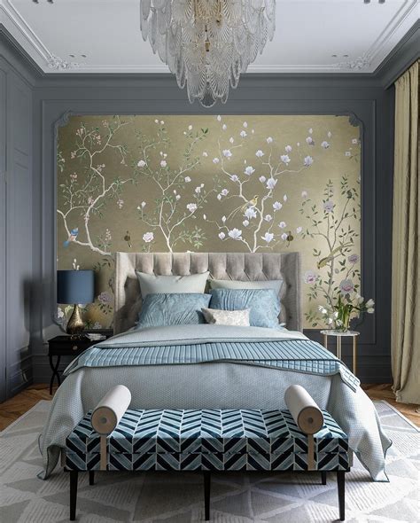 Современные обои в спальню 2025 модные тренды и идеи дизайна интерьера