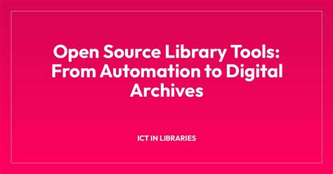 Ict In Libraries Lis Library And Information Science Academy