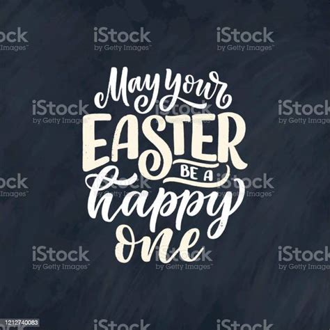 전단지 및 인쇄 디자인을위한 부활절에 대한 서예 문자 슬로건 벡터 그림입니다 템플릿 배너 포스터 인사말 엽서 0명에 대한 스톡 벡터 아트 및 기타 이미지 Istock