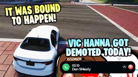 Nino Hears About Vic Hanna Getting Demoted Nopixel Rp Gta Rp Youtube