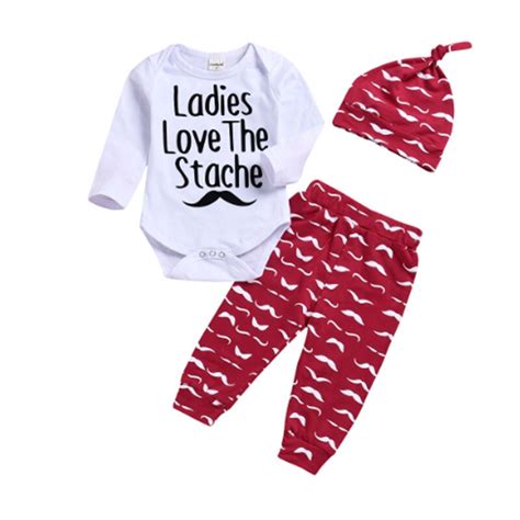2019 신생아 유아 아기 소녀 옷 세트 긴 소매 편지 Romper 바지 모자 가을 유아 아기 소녀 옷clothing