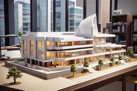 Premium Photo Mockup Of Architecture Building Model