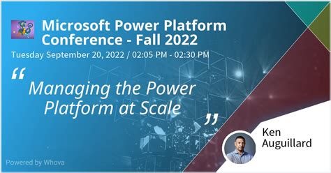 Kenric Ken Auguillard On Twitter I Am Speaking At Microsoft Power Platform Conference Fall