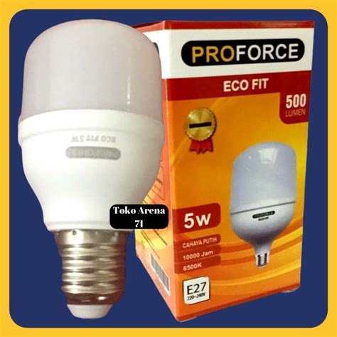 Jual Proforce Eco Fit Lampu Led 5w 5 Watt Sni Resmi Hemat Energi Cahaya Lampu Putih Di Seller