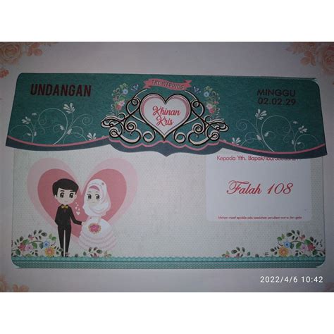 Jual Blangko Undangan Pernikahan Kartu Undangan Pernikahan Cantik