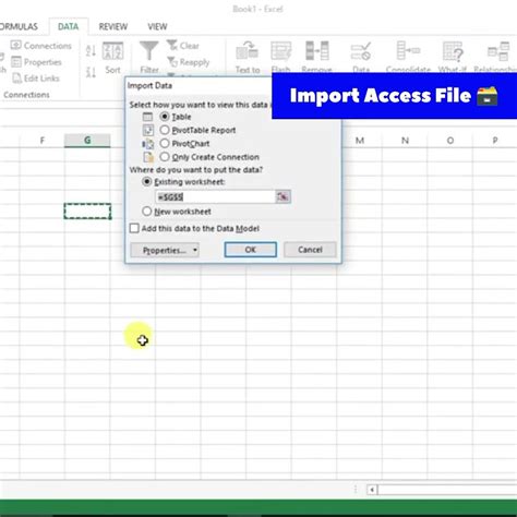 Import Access Database To Excel Excel Exceltips Tricks
