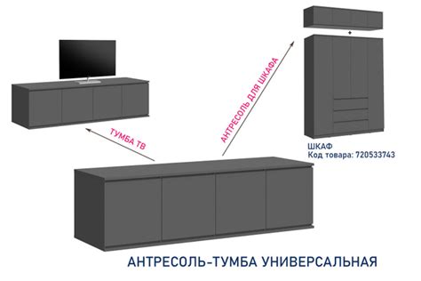 Антресоль мебельная Фабрика МИФ для шкафа, тумба под телевизор ...
