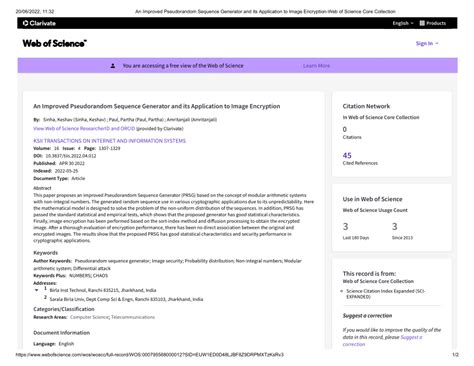 Pdf An Improved Pseudorandom Sequence Generator And Its Application To Image Encryption