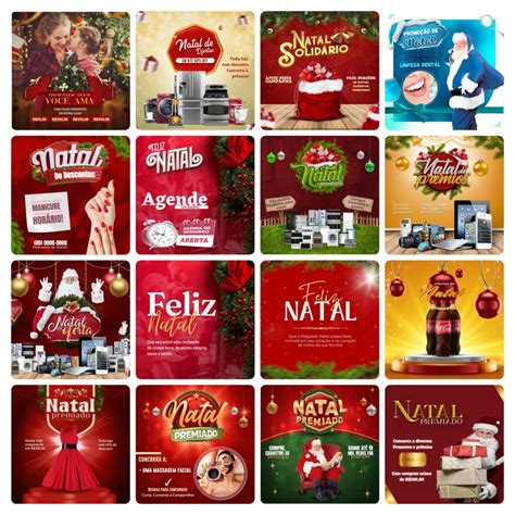 Modelos Canva Natal 108 Templates Editáveis Bônus Ello Criativo