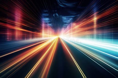 Continuous Digital Data Flow Motion Generate Ai Stock Image Image Of Manufacturing Future