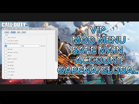 CALL OF DUTY MOD MENU SAFE MAIN ACCOUNT YouTube