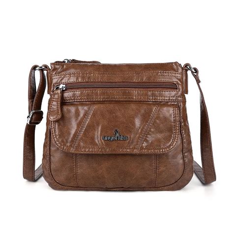 Angel Kiss Womens Casual Crossbody Bag Shoulder Bag Vegan Leather Bag