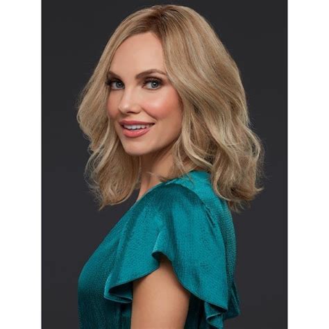 Blonde Echthaar Lace Front Perücke Mit Dunkleren Ansätzen Echthaar Perücke D JJA