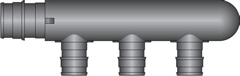 3 Port 3 4 Pex F1960 × Closed End Hpp Multiport Tee Heatlink