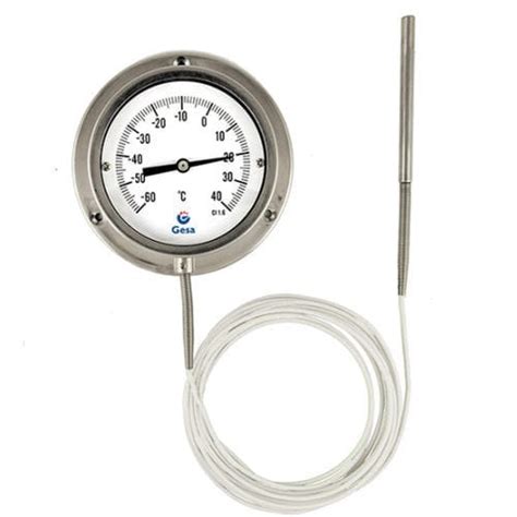 Gasdruckthermometer D32 Series GESA TERMOMETROS Bimetall Zeiger