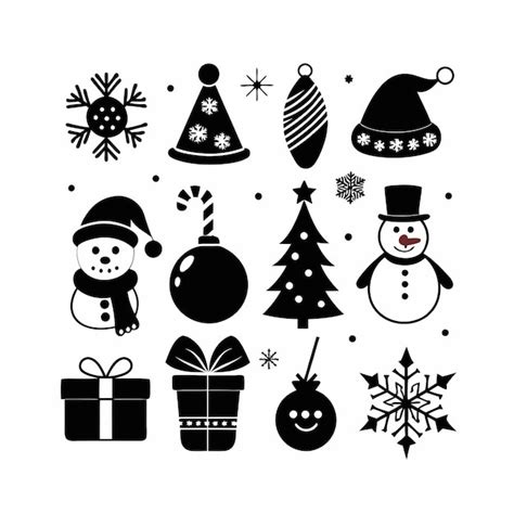 Premium Vector Black Filled Icons Set