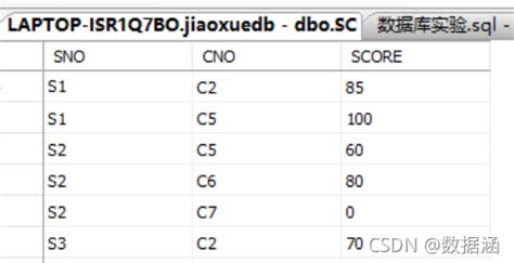 Sql Server实验指导（第三版）实验题答案——实验一、二、三sqlserver实验指导第3版答案 Csdn博客