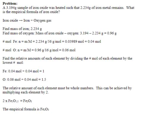 Determining Empirical Formulas Of Metal Oxides And Hydrated Ionic Compounds Undergoing