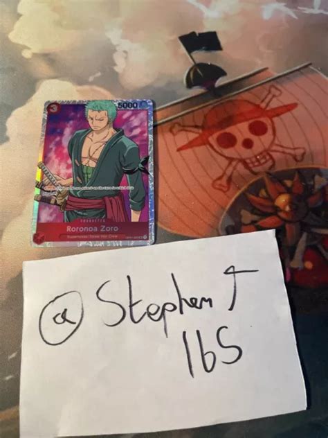 ONE PIECE TCG Romance Dawn Card Roronoa Zoro Super Rara SR OP01 025