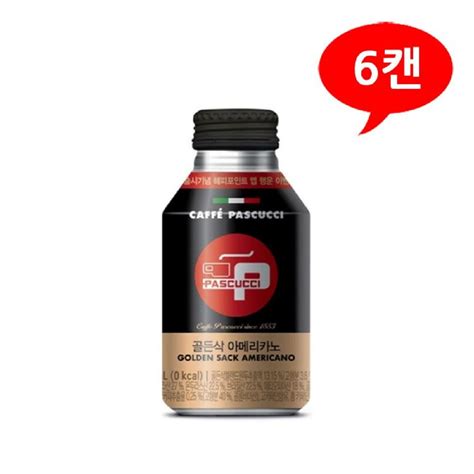 파스쿠찌 골든삭 아메리카노 275mlx6캔 홈플러스 택배배송